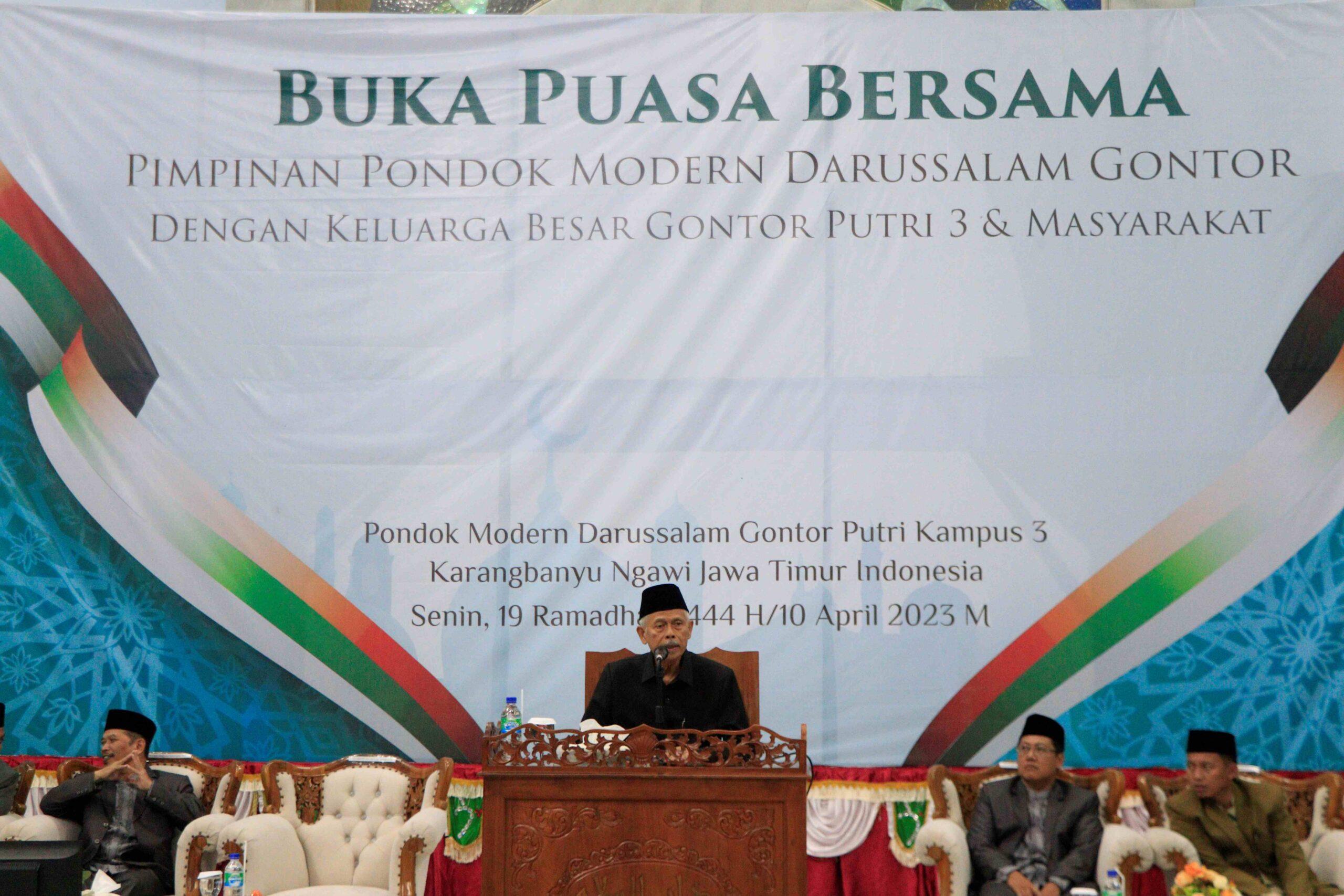 Rintikan Berkah Iringi Buka Puasa Bersama di Gontor Putri 3 - Pondok ...